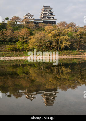 Ozu Castle from Hijikawa River, Ozu, Ehime, Shikoku, Japan Stock Photo ...