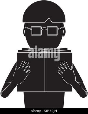 Avatar old man and boy over white background, vector illustration Stock ...