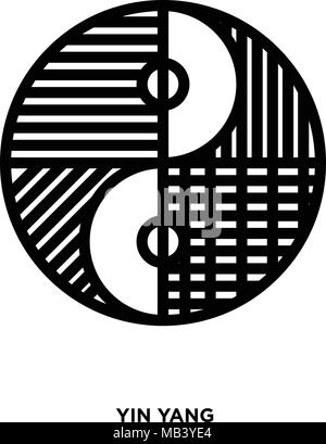 Outline of a yin yan symbol on a tarot card Vector Stock Vector Image ...