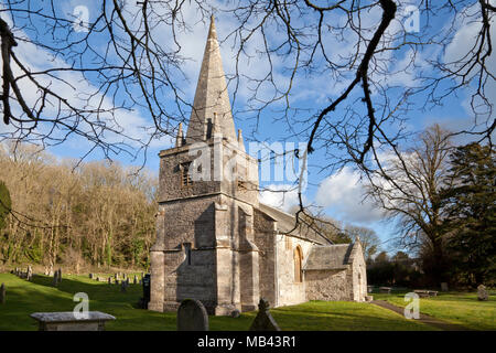 St. Michael's Church in the Dorset village of Winterbourne Steepleton ...