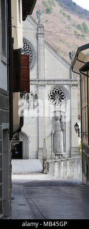 Ancient cathedral of the city of Gemona in the Friuli Region in ...