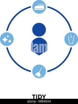 Dust cleaner concept icon, linear isolated illustration, thin line ...