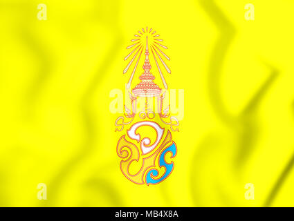 Royal Flag of King Rama X. 3D Illustration Stock Photo - Alamy