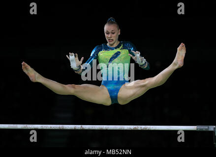 Georgia-Rose Brown of Australia during beam routine during the Artistic ...