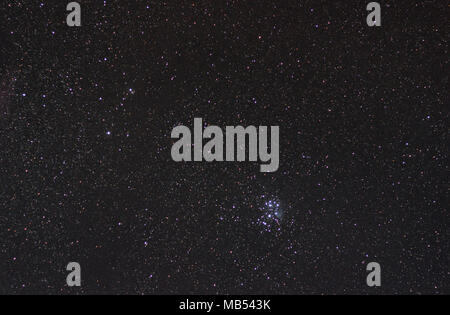 The Pleiades In Taurus Constellation an Open Star Cluster Stock Photo ...