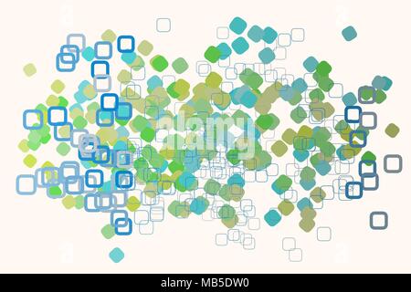 Color abstract mixed pattern generative art background. Style of mosaic ...