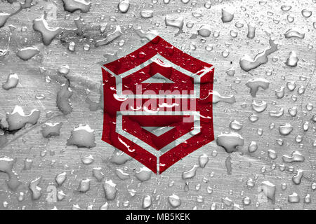 Flag of Kochi with rain drops Stock Photo - Alamy