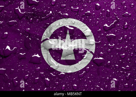 Flag of Machida with rain drops Stock Photo - Alamy