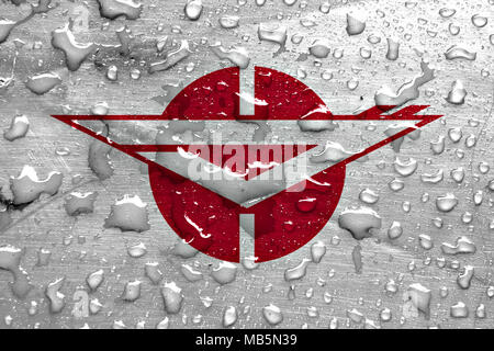 Flag of Zama with rain drops Stock Photo - Alamy