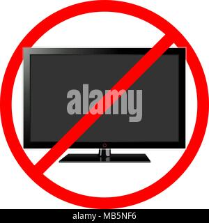 No television sign Stock Vector Image & Art - Alamy