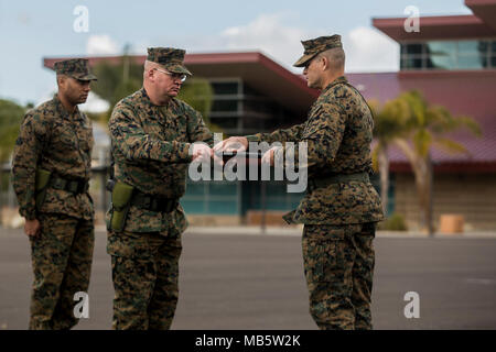 U.S. Marine Corps Col. Dennis Sampson, the commanding officer of 26th ...