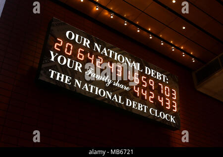 National Debt Clock, Times Square, NYC, USA 2025 Stock Photo - Alamy
