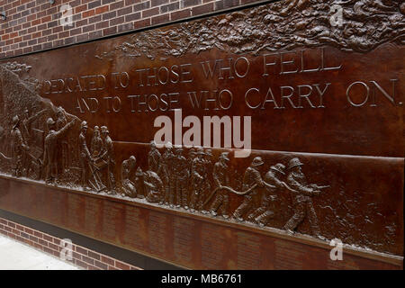 Memorial Wall of the 343 firefighters of FDNY Stock Photo - Alamy