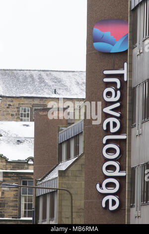 Travelodge hotel sign logo Stock Photo - Alamy