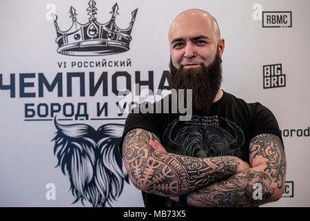Moscow, Russia. 7th April, 2018. The 6th Annual Russian Beard ...