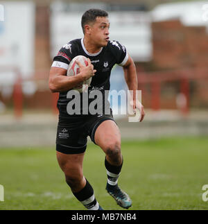 Fox's Biscuit Stadium, Batley, West Yorkshire, 7 April 2018. Betfred ...