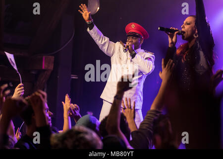 The German Eurodance duo Captain Jack with Bruce Eric Lacy and Michelle ...