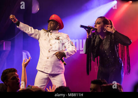 The German Eurodance duo Captain Jack with Bruce Eric Lacy and Michelle ...