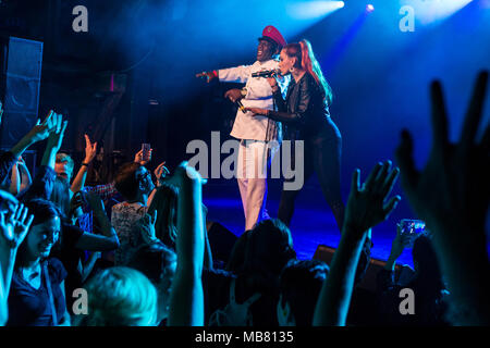 The German Eurodance duo Captain Jack with Bruce Eric Lacy and Michelle ...