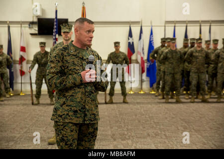 Colonel Adam L. Chalkley, the commanding officer of Combat Logistics ...