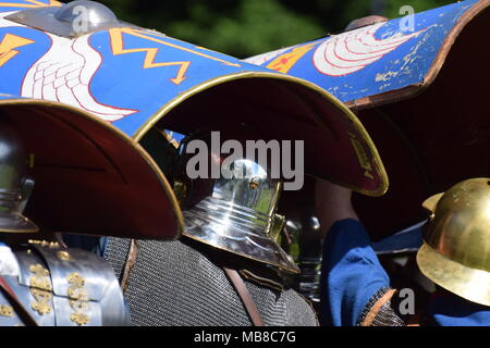 Roman Legion forming a Testudo, a formation to protect against incoming ...