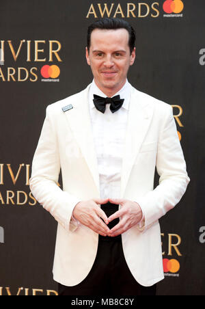 Andrew Scott arriving for The Olivier Awards at the Royal Albert Hall ...