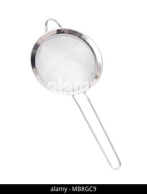 Stainless steel manual wire water stainer isolated on white background ...