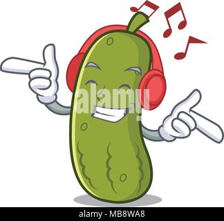 Singing pickle mascot cartoon style Stock Vector Image & Art - Alamy