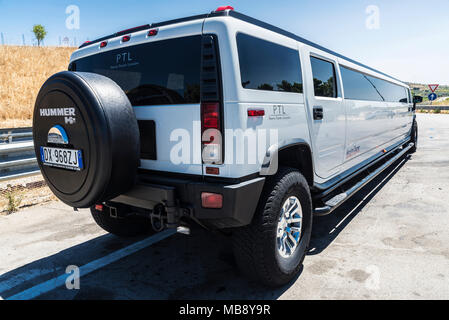 A Hummer limousine parked in a car park in Naples, Florida Stock Photo ...