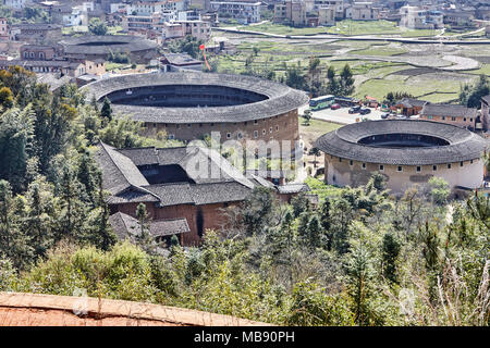 The Fujian tulou (Chinese: 福建土楼; literally: "Fujian earthen buildings ...