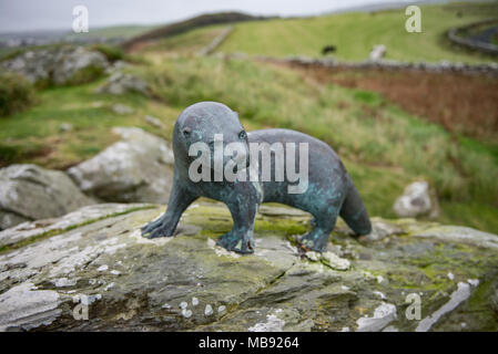 Monreith, Gavin Maxwell otter memorial, Scotland, Dumfries and Galloway ...