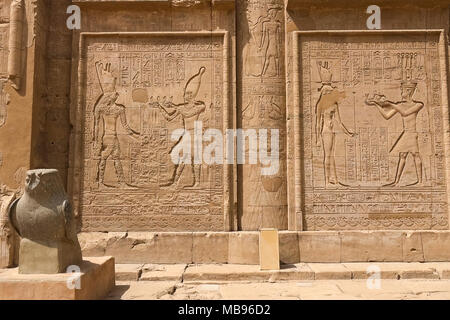 Egyptian hieroglyphs sphinx ancient hard sun light beam Stock Photo - Alamy