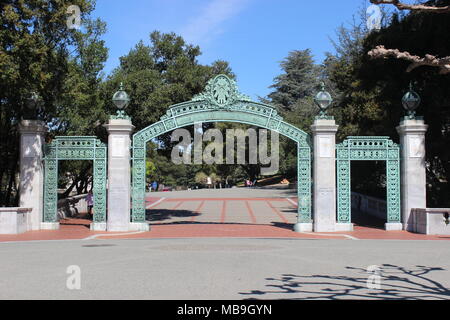 Sather Gate Entrance to the University of California Berkeley Stock ...