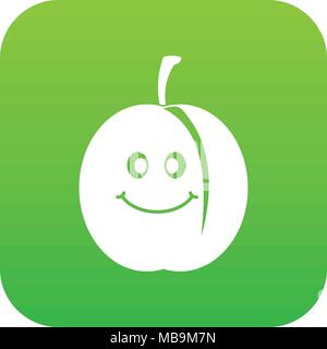 Fresh smiling apricot icon digital red Stock Vector Image & Art - Alamy