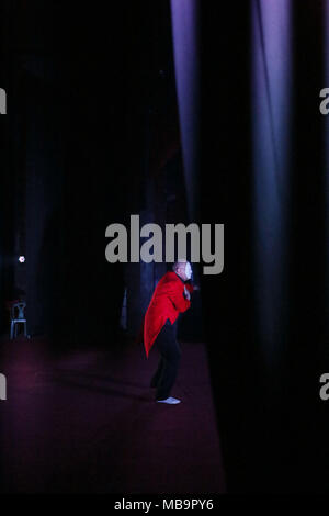 Dhaka, Bangladesh. 8th Apr, 2018. A German mime artist Nemo is ...