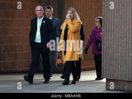Tracy Hayes the mother of murdered travel agent Cassie Hayes, wipes her ...