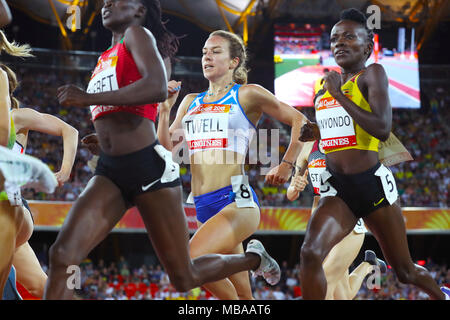 Scotland's Stephanie Twell competes in the Women's 1500m Final at the ...