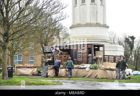 The Sussex Peasant mobile farm shop set up beside the Pepper Pot at ...