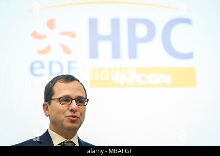 Simone Rossi, chief executive of energy giant EDF Energy, speaking ...