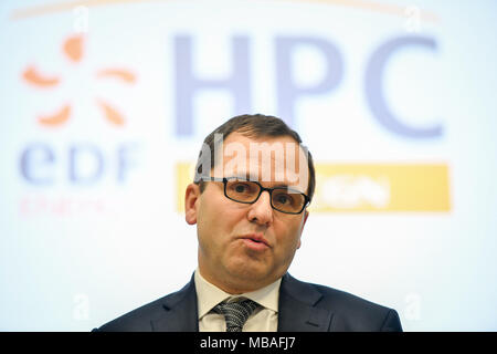 Simone Rossi, chief executive of energy giant EDF Energy, speaking ...