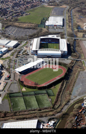The DW stadium at Robin Park Wigan. DW Stadium, home of Wigan Athletic ...