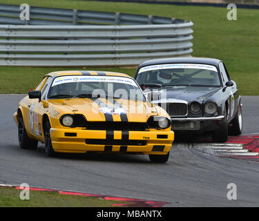 Tom Lenthall in his Jaguar XJS during the 2023 Classic Touring Car ...