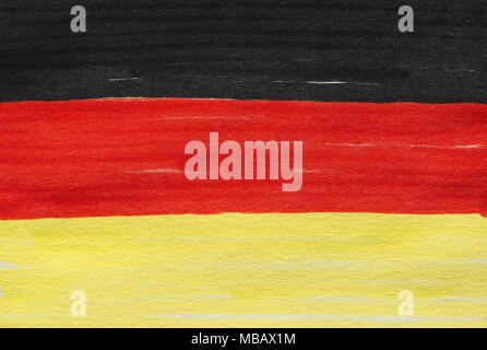 hand drawn German national flag of Germany, Europe Stock Photo - Alamy