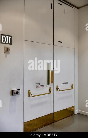 Double door exit Stock Photo - Alamy