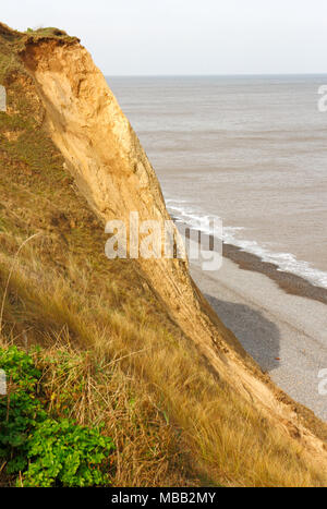 A study of the beach at Sheringham on the North Norfolk Coast Stock ...