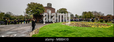 Mourners attend the funeral of D-Day veteran Albert Price, 98, from ...