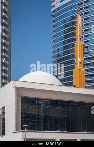 The Hamel bin Khadam Al Ghaith Mosque in Al Barsha, Dubai, UAE, Middle ...