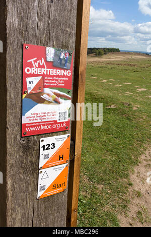 Orienteering Control Point Sign Stock Photo - Alamy