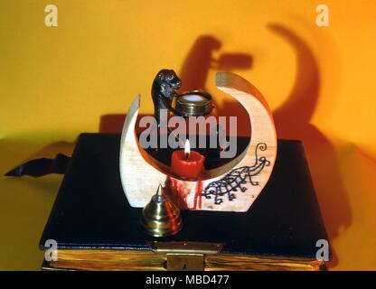Bell, Book & Candle Stock Photo - Alamy