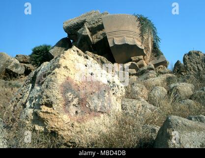 Greek Art. Temple of Zeus. Ruins (471-456 BC). Altis. Olympia. Greece ...